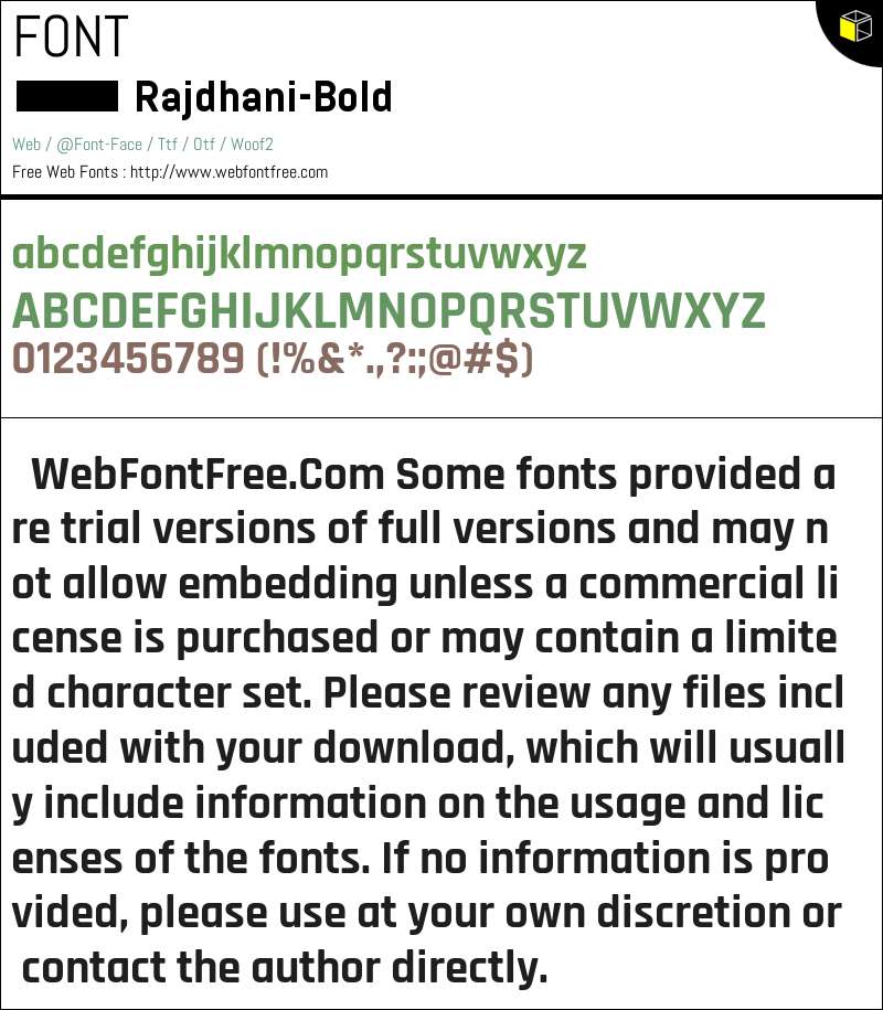 Rajdhani Bold Fonts Downloads - WebFontFree.Com