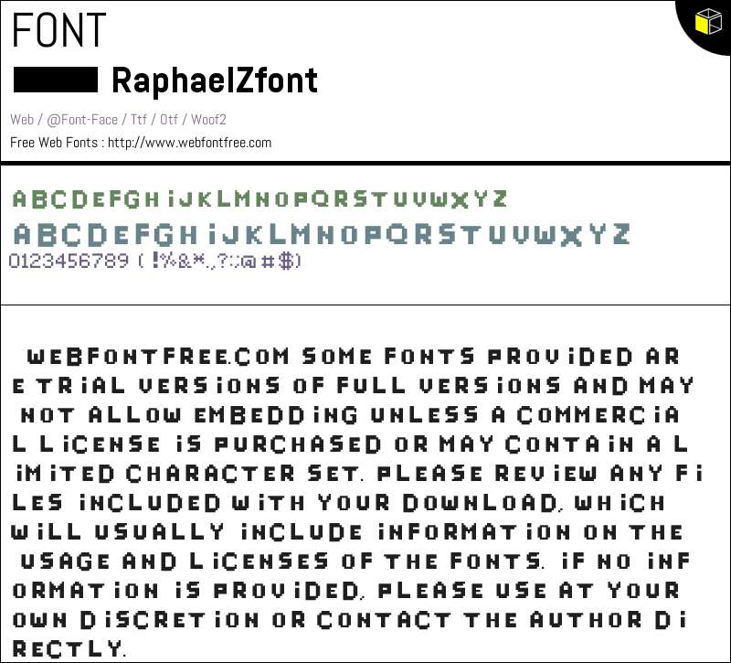 RaphaelZfont Fonts Downloads - WebFontFree.Com