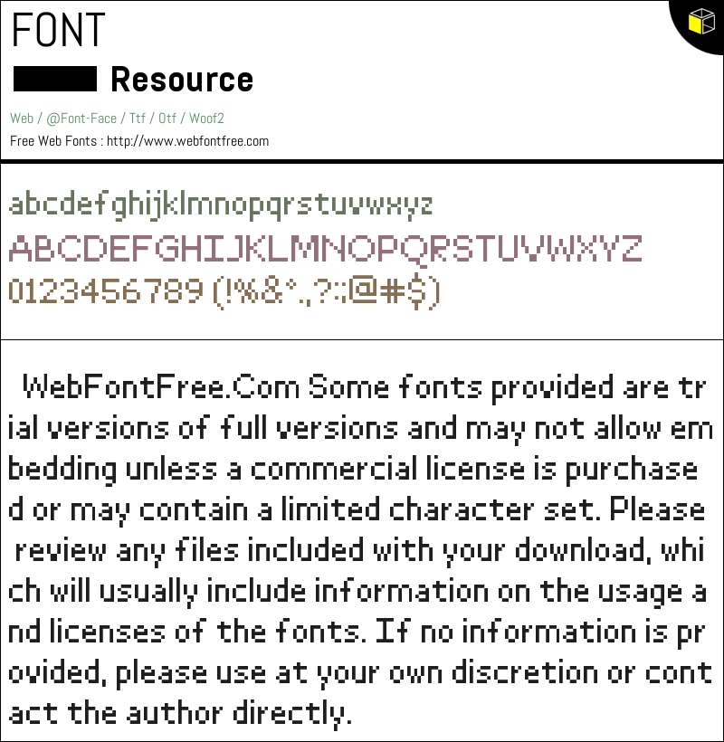 Resource Regular 字体 下载 - WebFontFree.Com