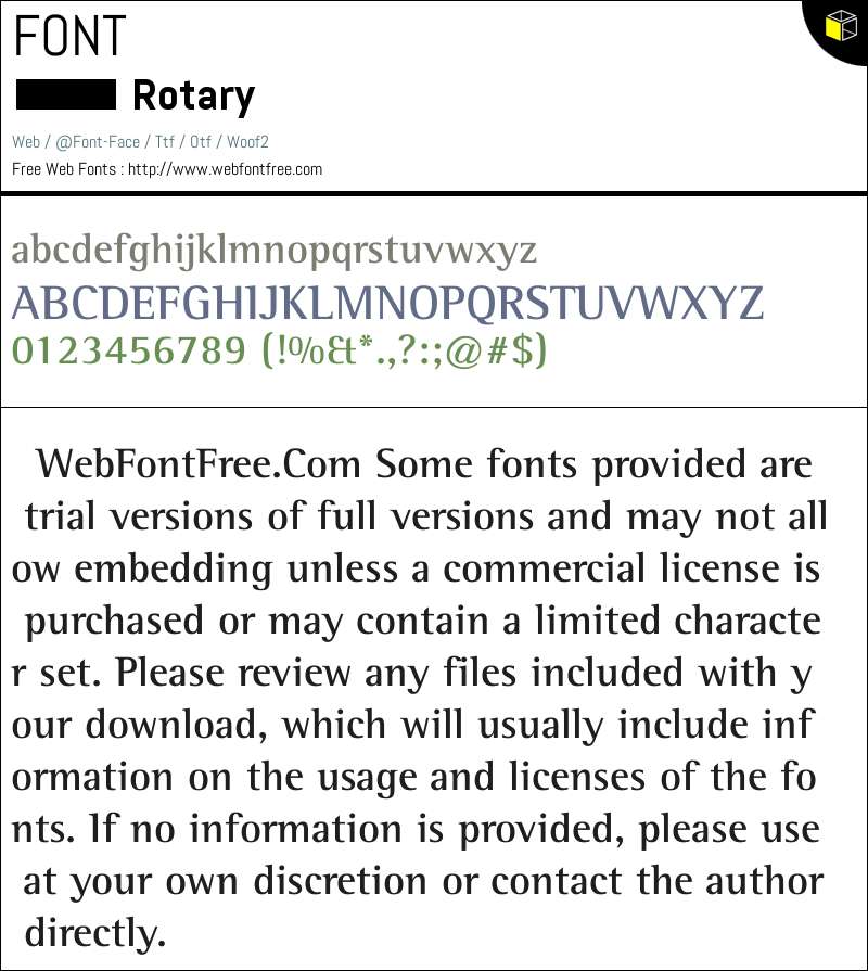 Rotary Fonts Downloads - WebFontFree.Com