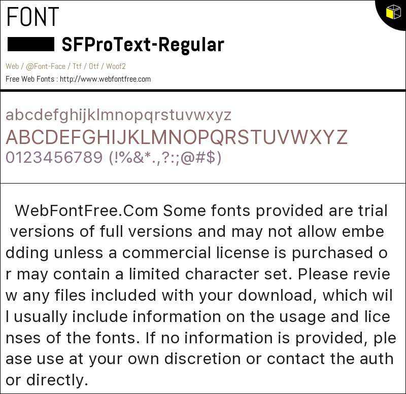 SF Pro Text Regular 字体 下载 - WebFontFree.Com