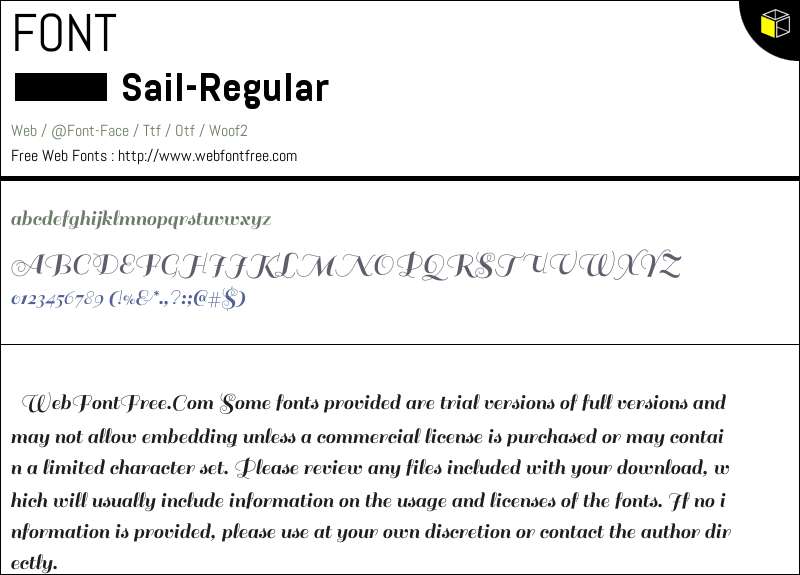 Sail Fonts Downloads - WebFontFree.Com