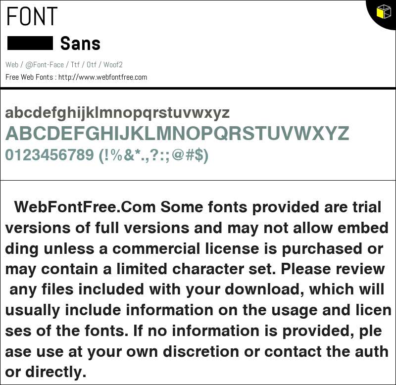 Sans 字体 下载 - WebFontFree.Com