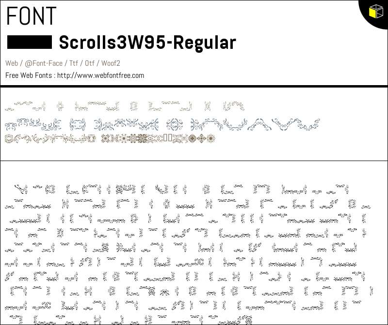 Scrolls3 W95 Regular Fonts Downloads - WebFontFree.Com