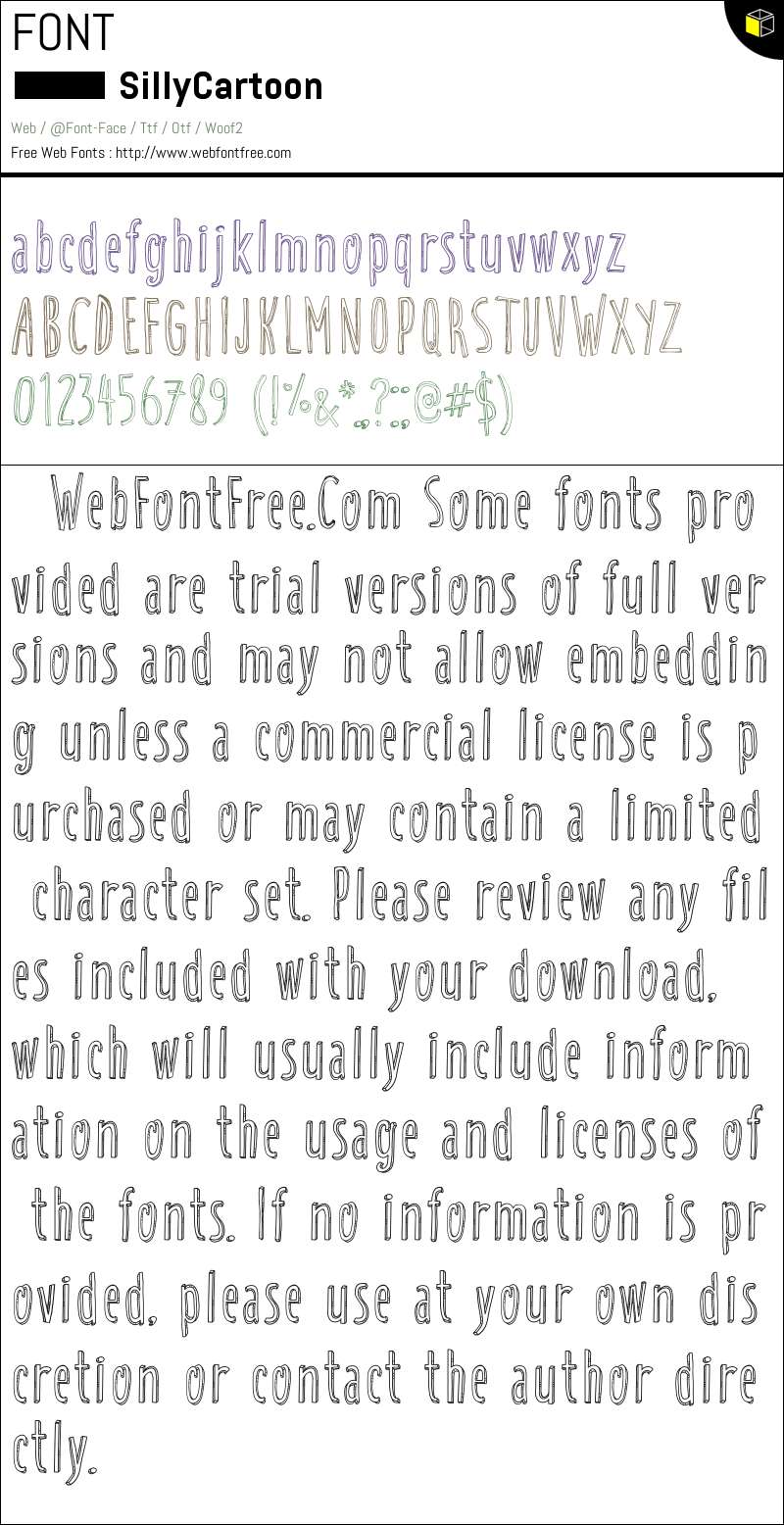 Silly Cartoon Fonts Downloads - WebFontFree.Com