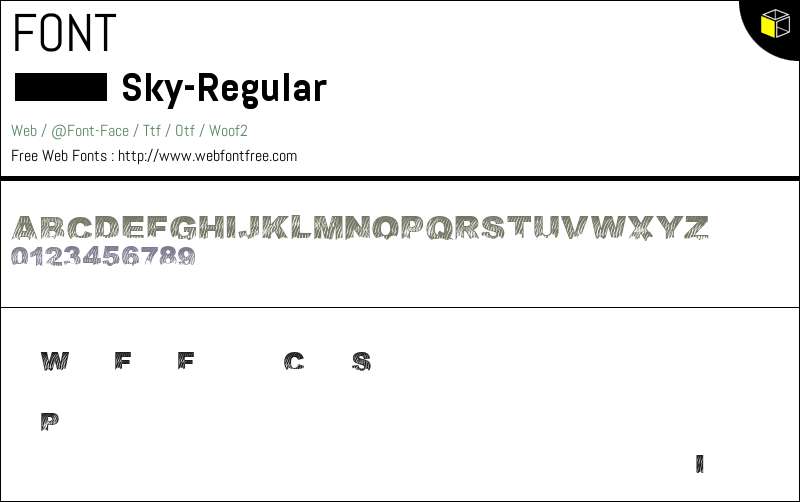 Sky Regular Fonts Downloads - WebFontFree.Com