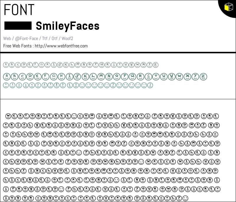 Smiley Faces Fonts Downloads - WebFontFree.Com