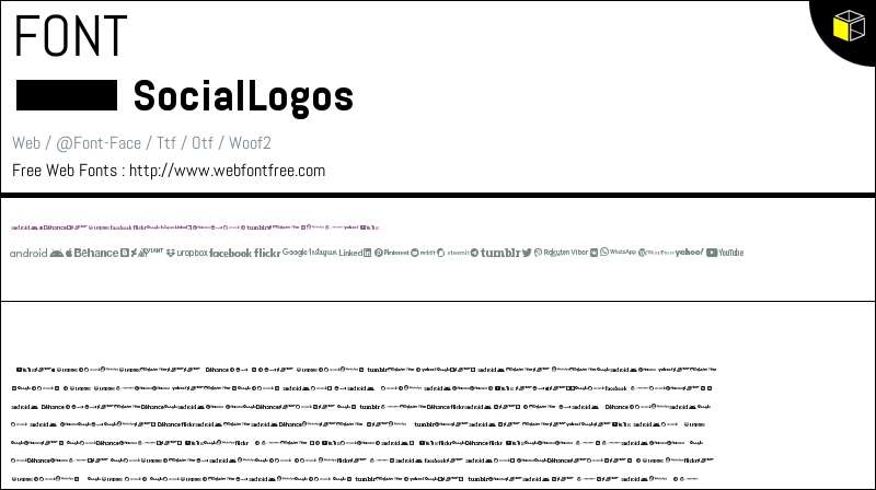 Social Logos Fonts Downloads - WebFontFree.Com