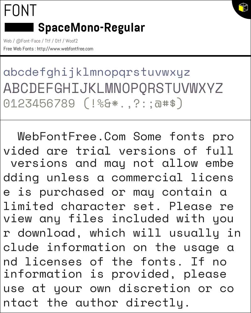 Space Mono Fuentes Descargar - WebFontFree.Com