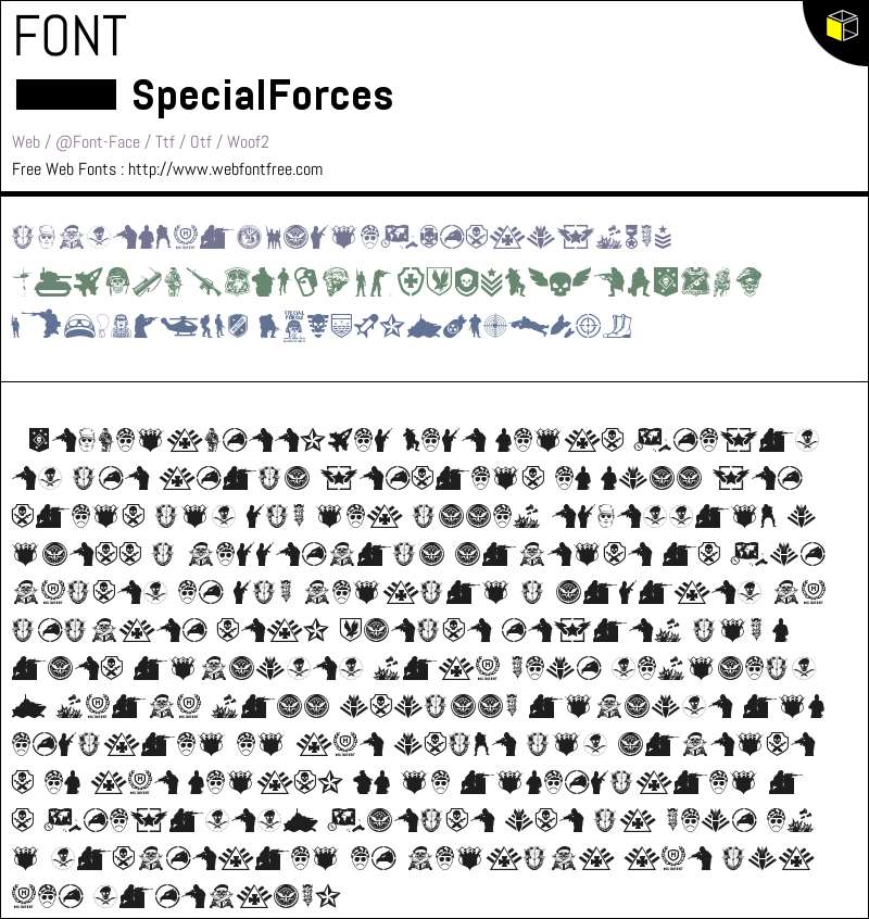 Special Forces Fonts Downloads - WebFontFree.Com