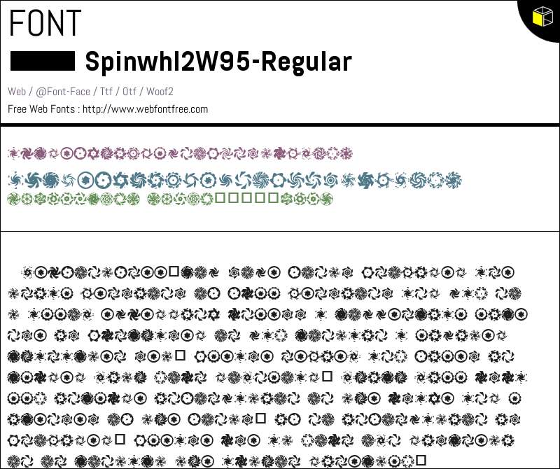 Spinwhl2 W95 Regular Fonts Downloads - WebFontFree.Com