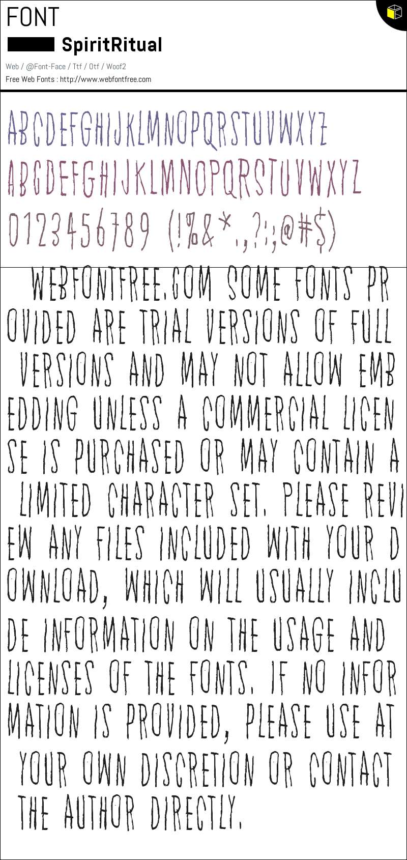 Spirit Ritual Fonts Downloads - WebFontFree.Com