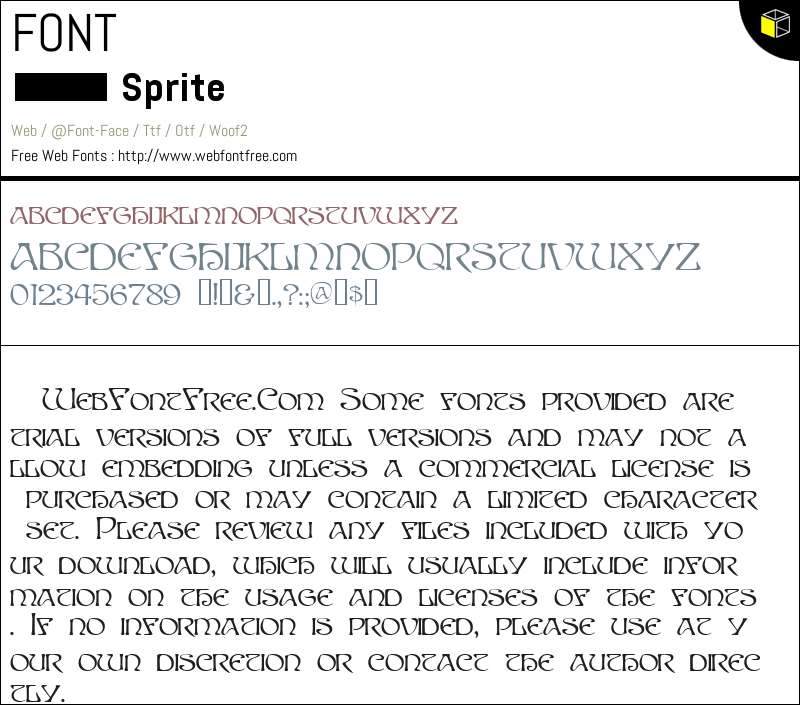 Sprite! Fuentes Descargar - WebFontFree.Com