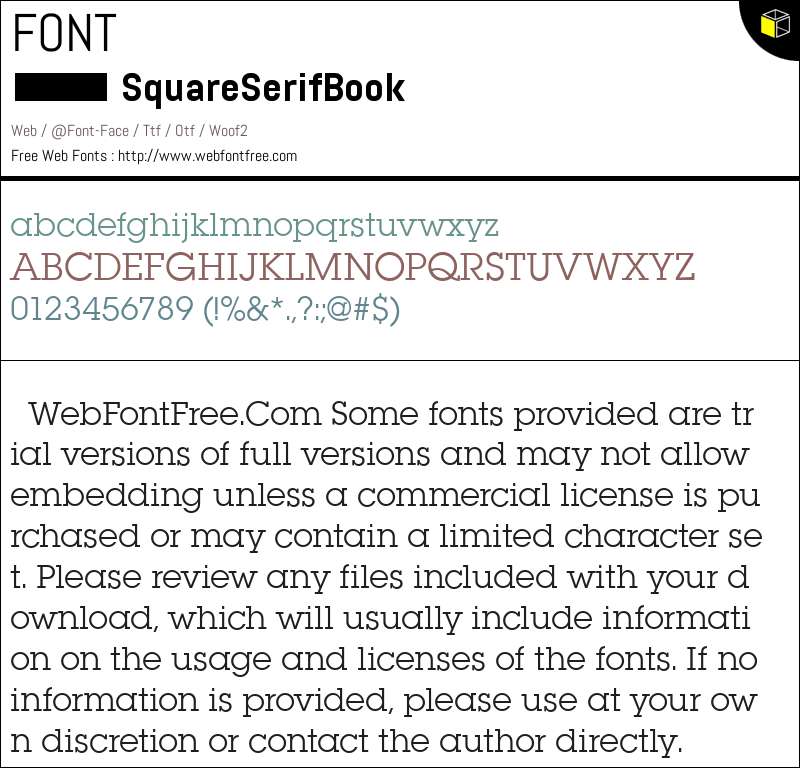 SquareSerif-Regular Fonts Downloads - WebFontFree.Com