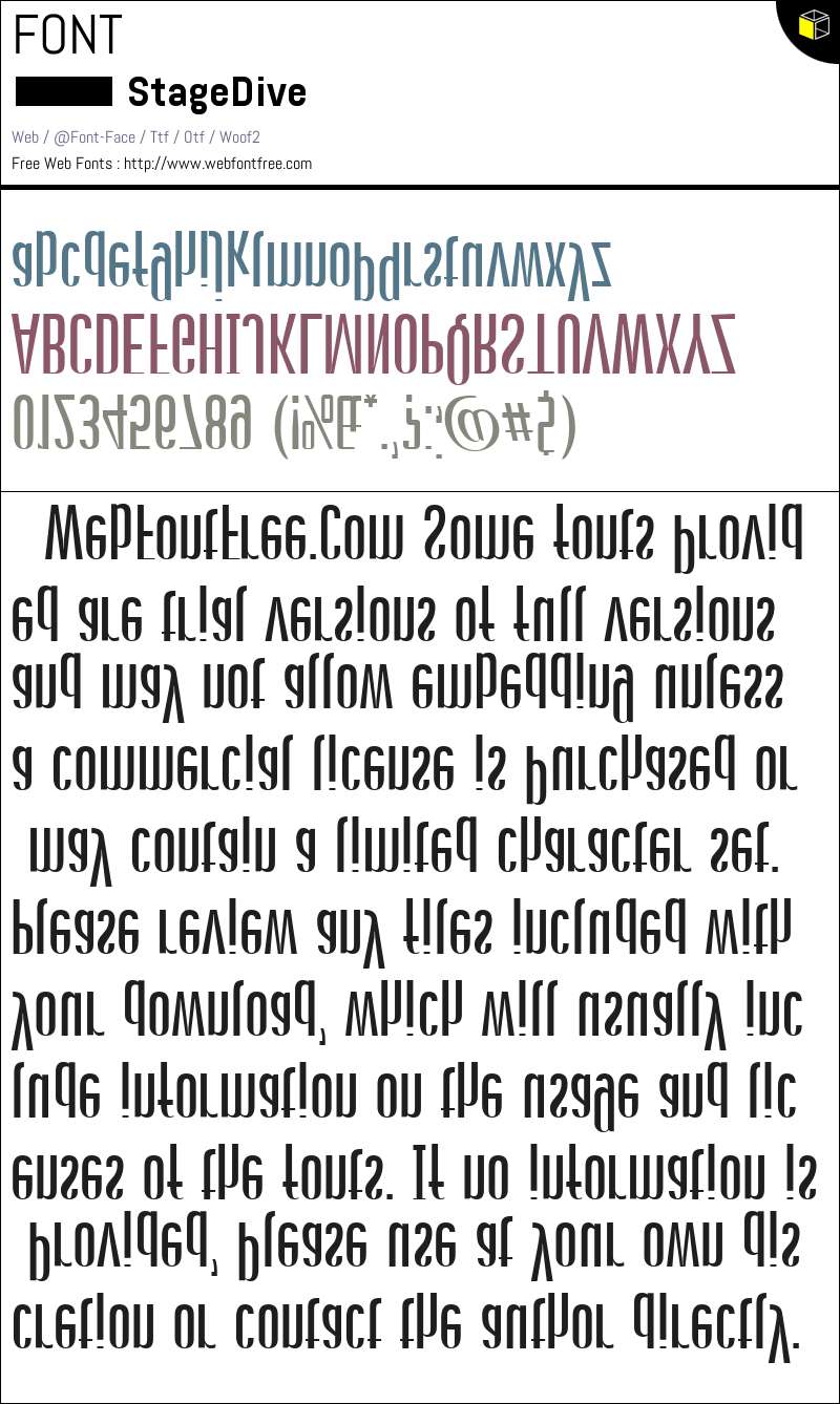StageDive Fonts Downloads - WebFontFree.Com