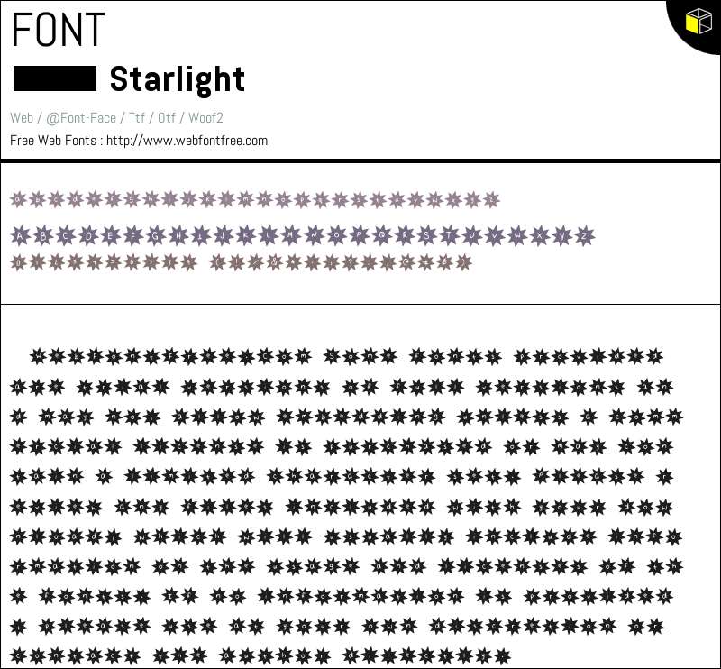 Starlight Fonts Downloads - WebFontFree.Com