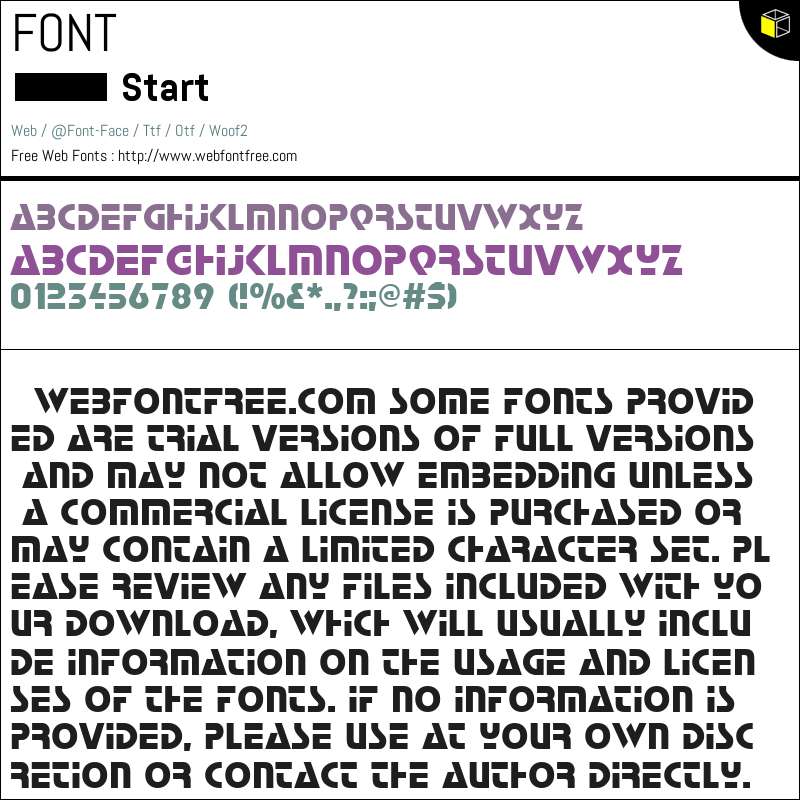 Start Fonts Downloads - WebFontFree.Com