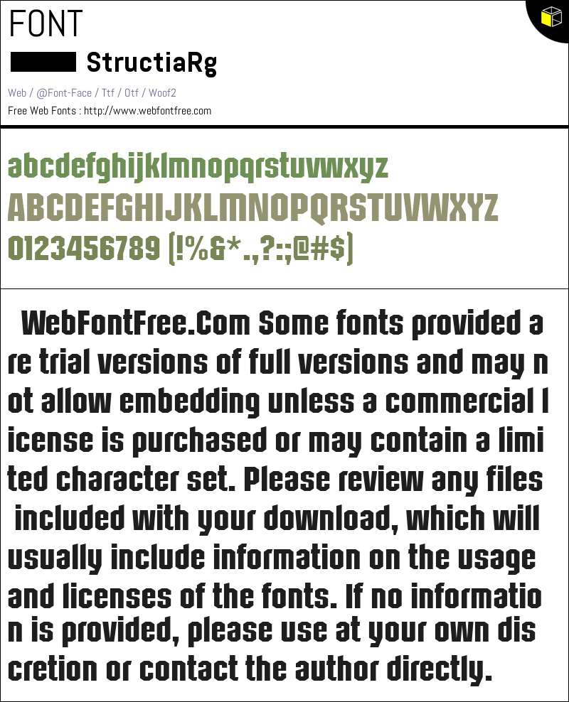 Structia Rg 字体 下载 - WebFontFree.Com