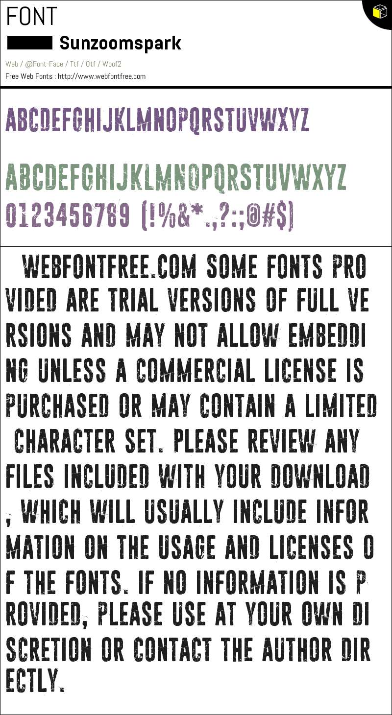 Sun zoom spark Fonts Downloads - WebFontFree.Com