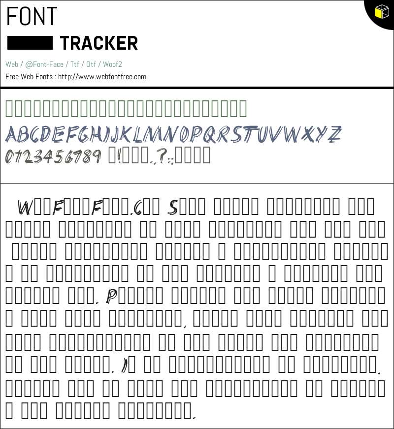 TRACKER Fonts Downloads - WebFontFree.Com