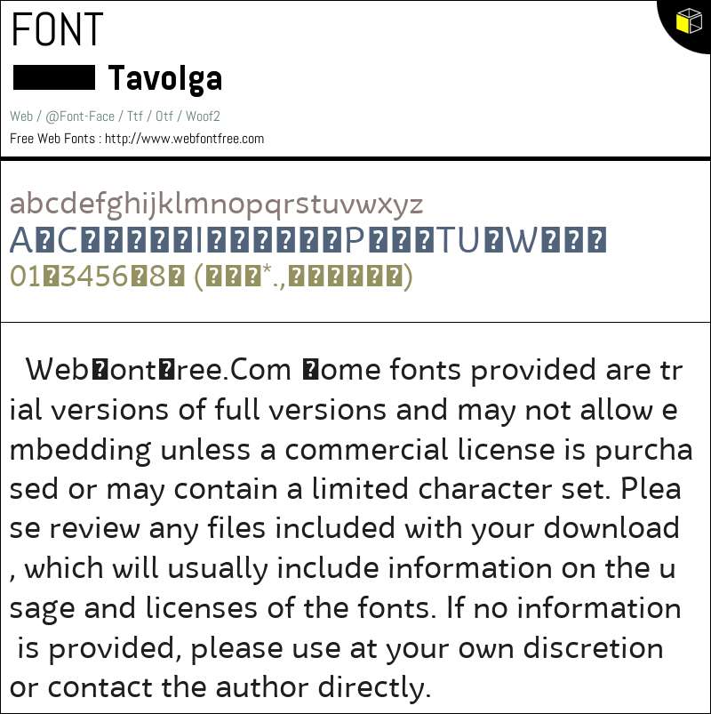 Tavolga Fonts Downloads - WebFontFree.Com