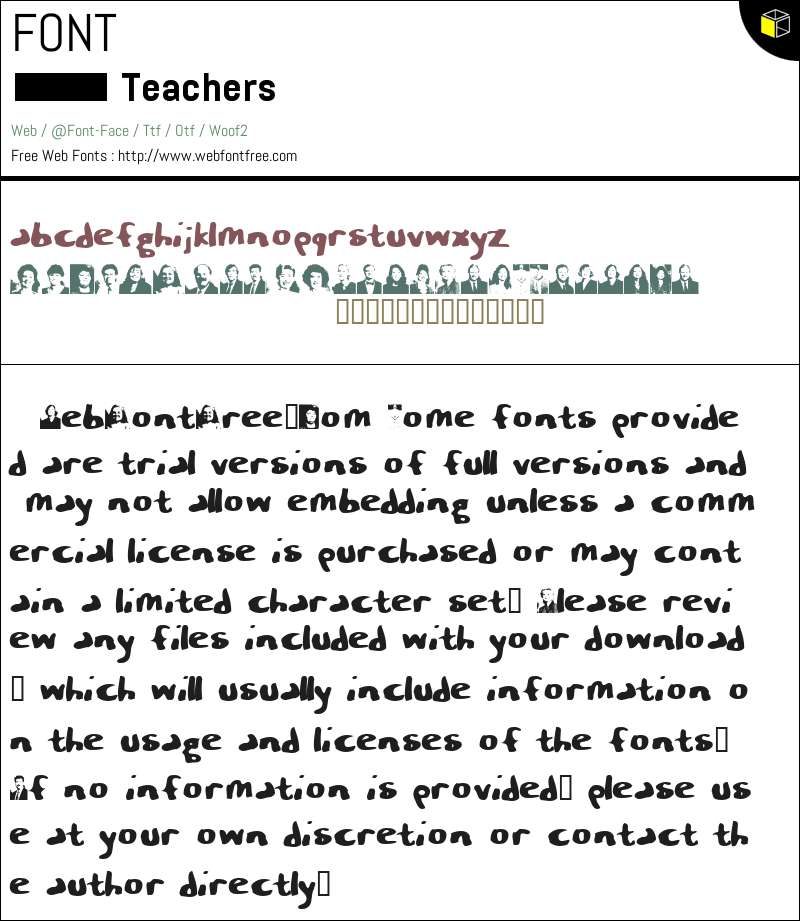 Teachers? Fonts Downloads - WebFontFree.Com