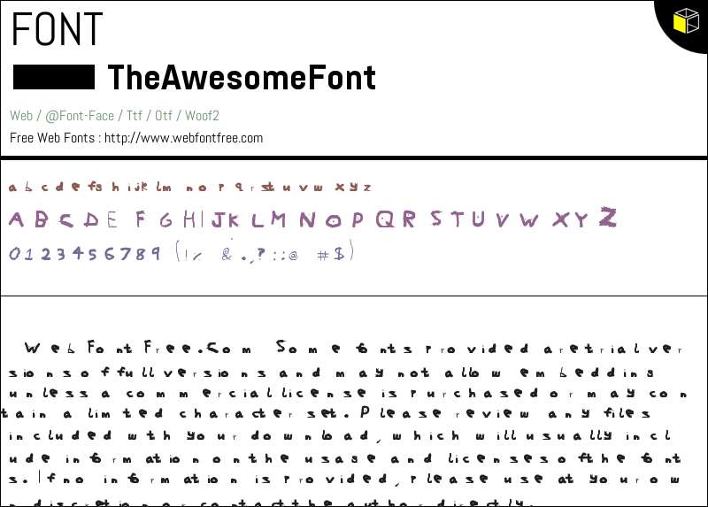 The Awesome Font Fonts Downloads - WebFontFree.Com