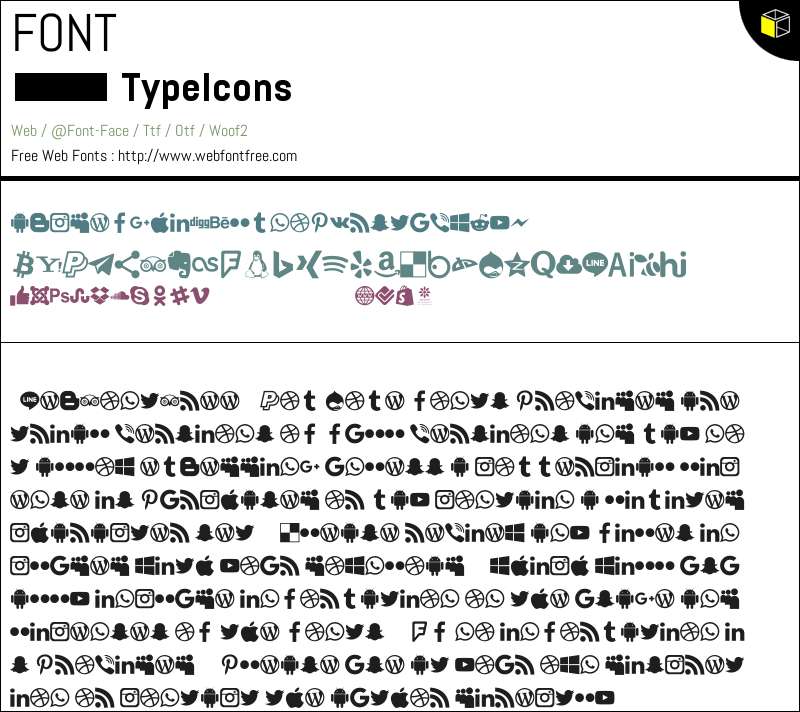 Type Icons Fuentes Descargar - WebFontFree.Com