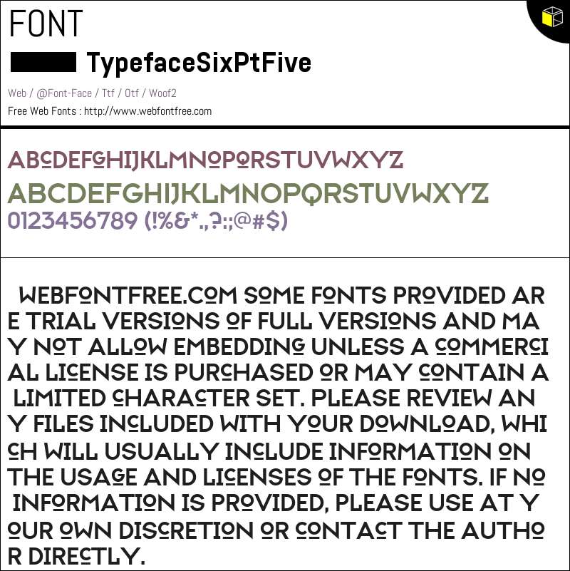 Typeface Medium Fonts Downloads - WebFontFree.Com