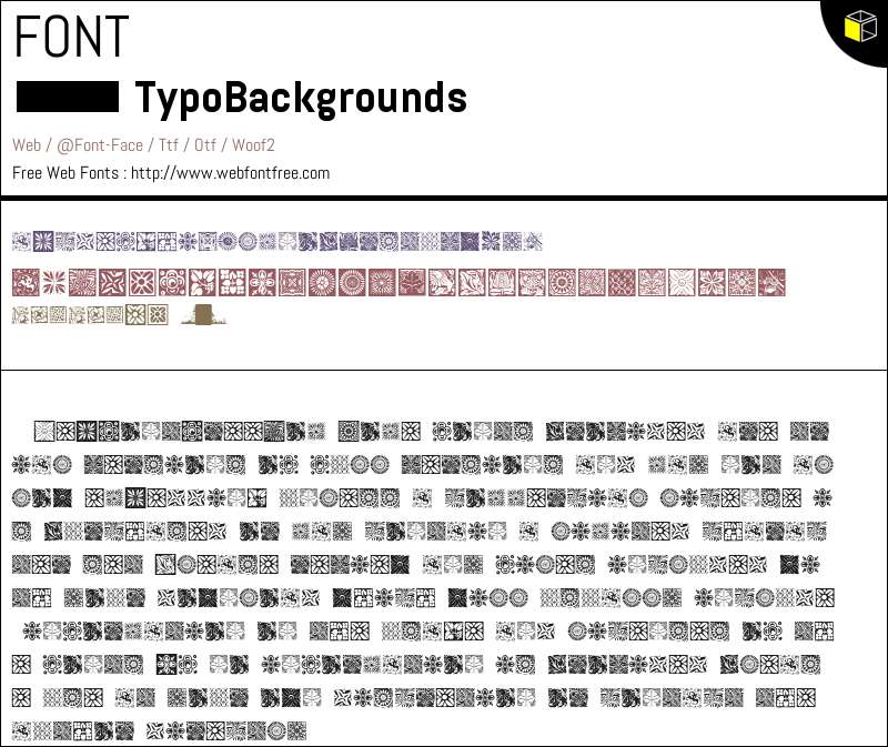 TypoBackgrounds Fonts Downloads - WebFontFree.Com