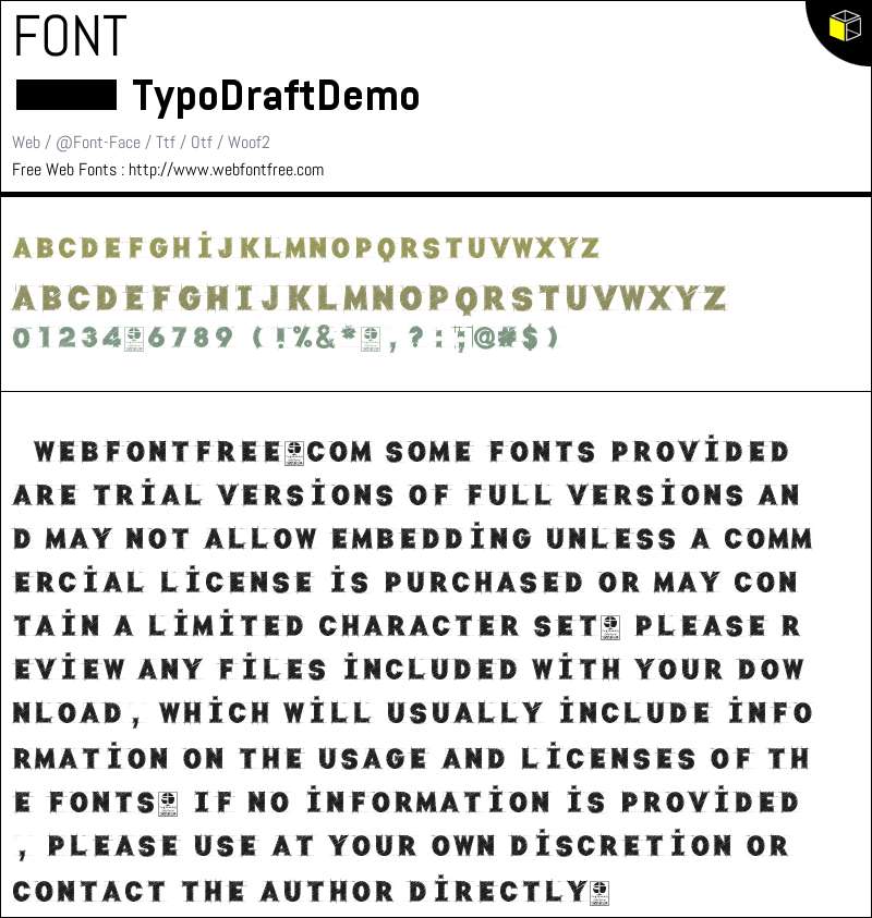 Typo Draft Demo Fonts Downloads - WebFontFree.Com