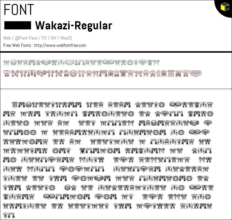 Wakazi Regular Fonts Downloads - WebFontFree.Com