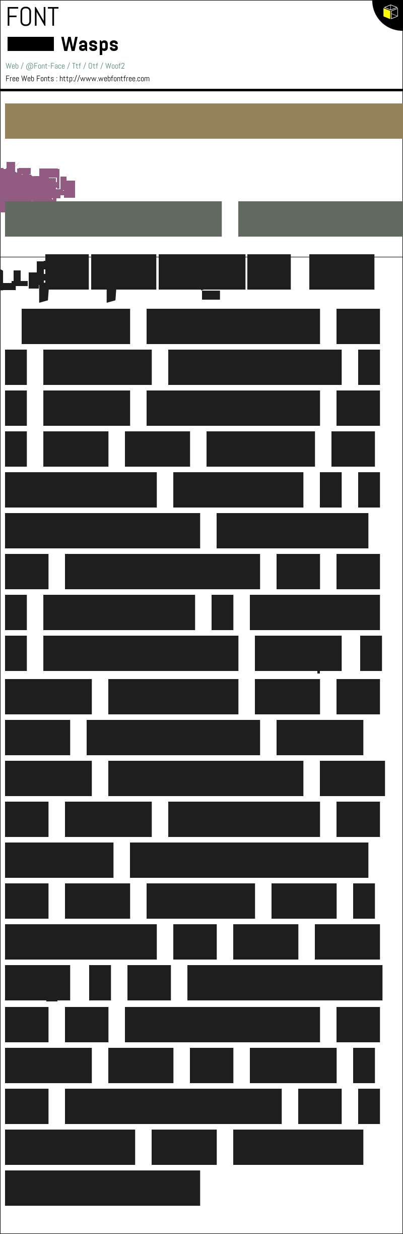 Wasps Fonts Downloads - WebFontFree.Com