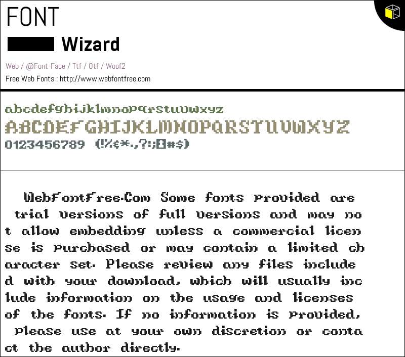 Wizard Regular Fonts Downloads - WebFontFree.Com