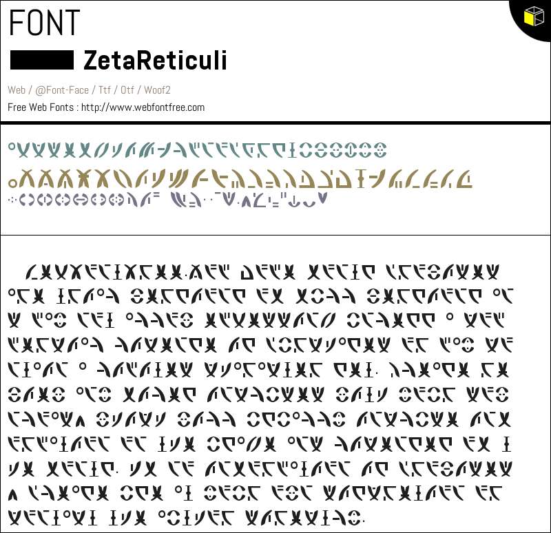 Zeta Reticuli Fonts Downloads - WebFontFree.Com