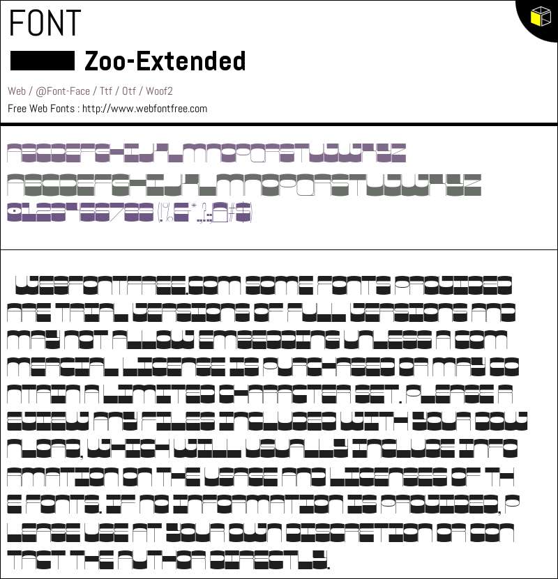 Zoo Extended Fonts Downloads - WebFontFree.Com