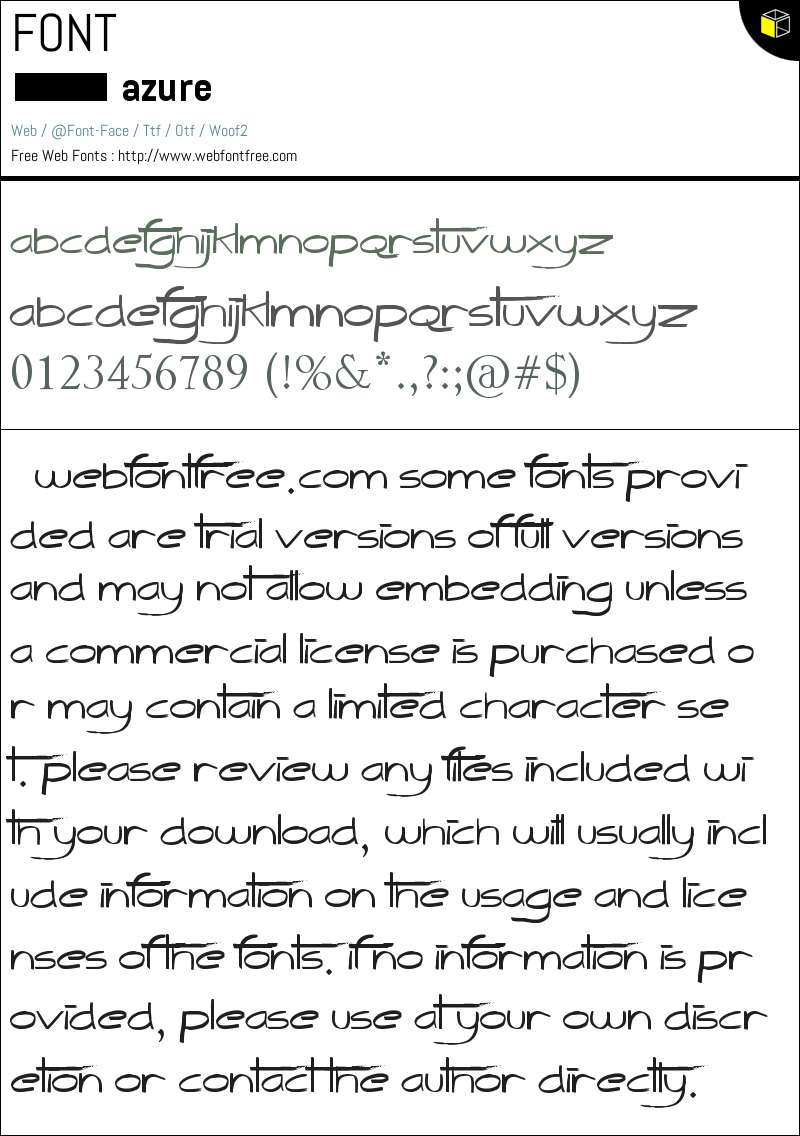 azure Fuentes Descargar - WebFontFree.Com