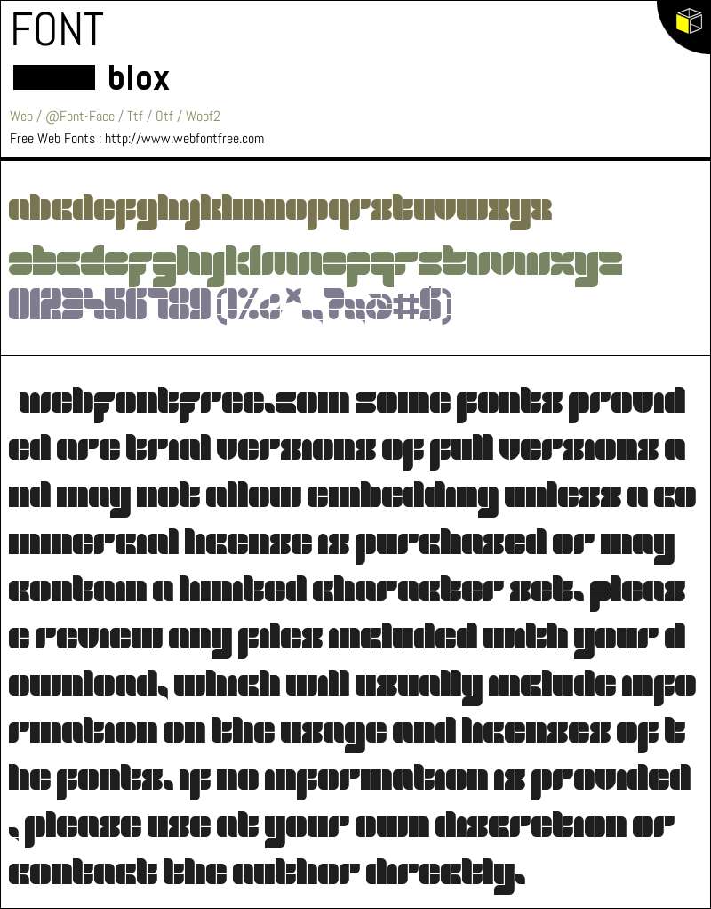 blox Regular Fuentes Descargar - WebFontFree.Com