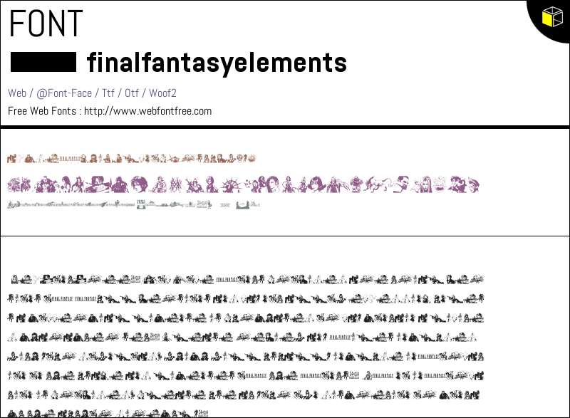 final fantasy elements Fonts Downloads - WebFontFree.Com