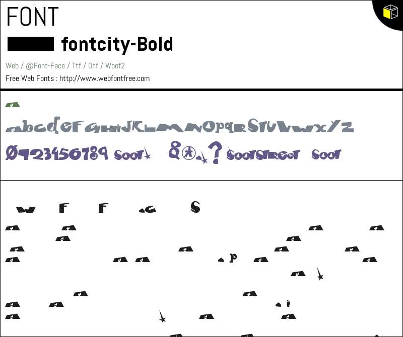 font city Bold Fonts Downloads - WebFontFree.Com