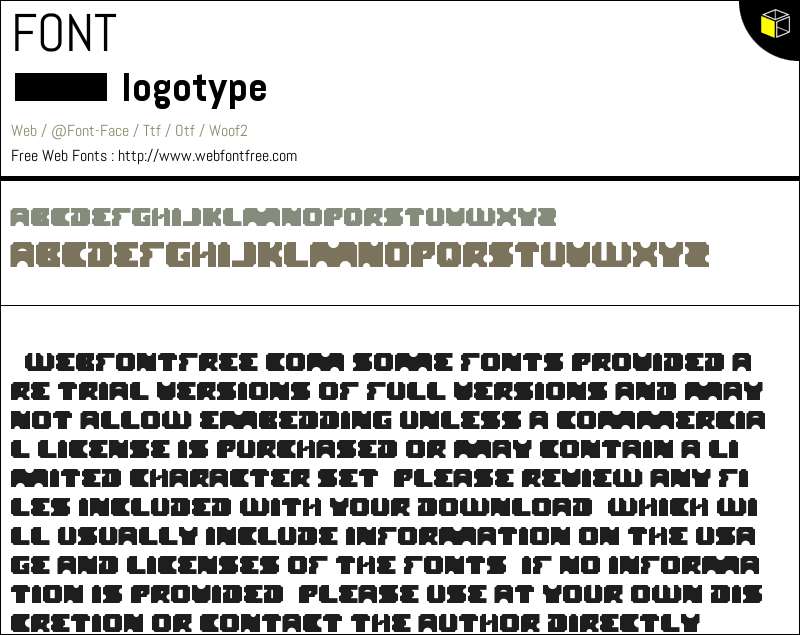 logotype Fonts Downloads - WebFontFree.Com