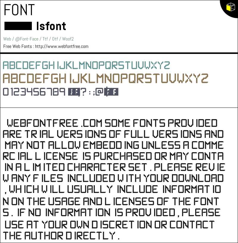 lsfont Regular Fonts Downloads - WebFontFree.Com