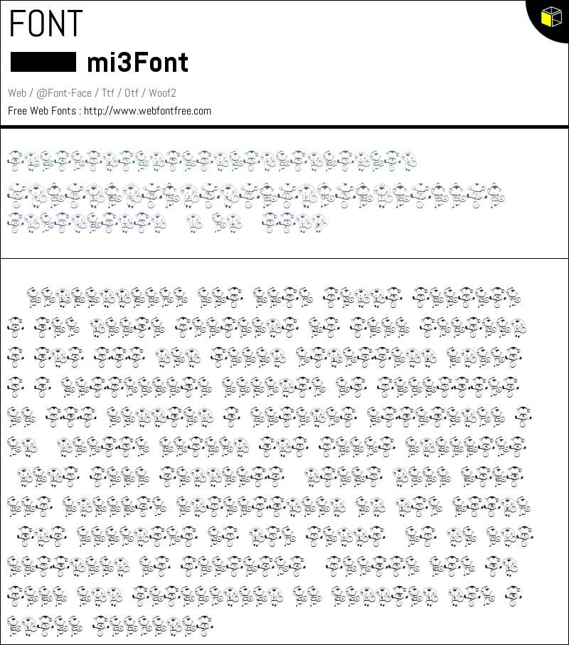 mi3 Font Fonts Downloads - WebFontFree.Com