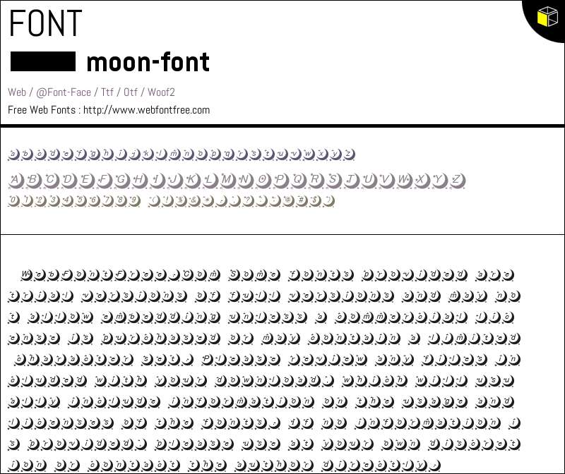 moon font Fonts Downloads - WebFontFree.Com
